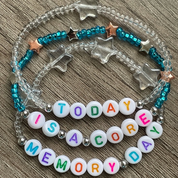 Handmade | Jewelry | Today Is A Core Memory Day Disney Inspired Bracelet Stack Set | Poshmark